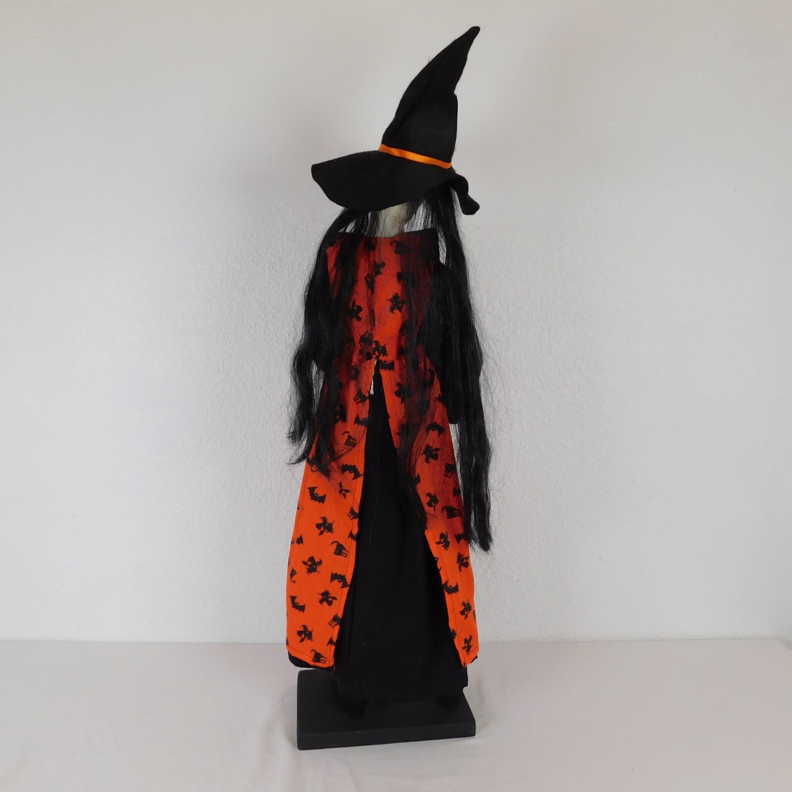 Halloween Witch Cloth Doll Free Standing 30" Tall Primitive Faceless ...