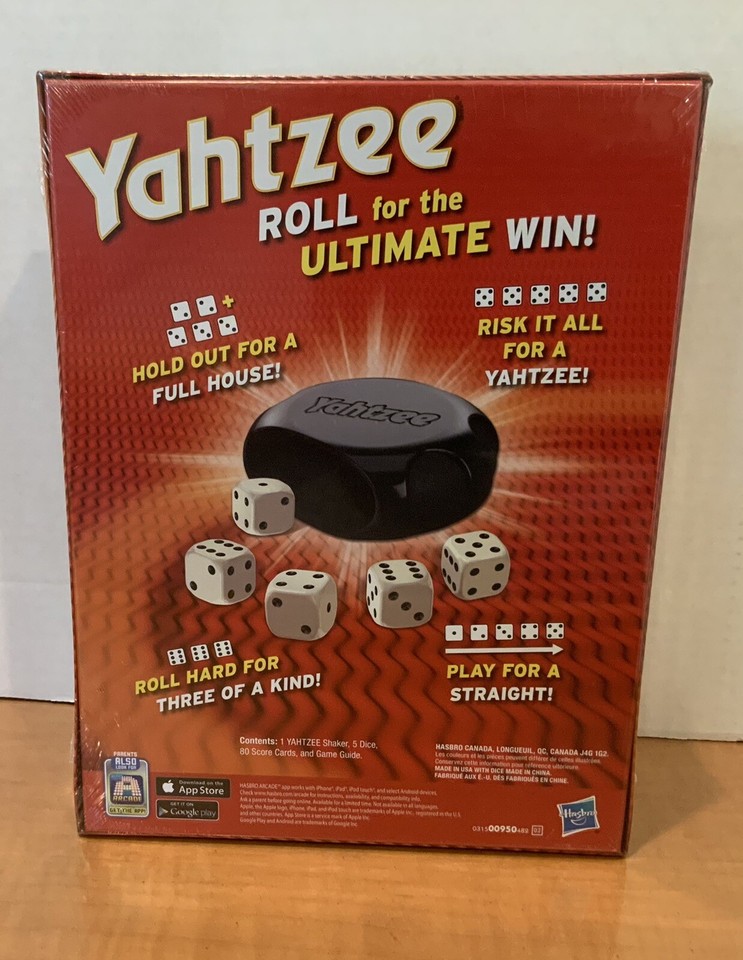 Yahtzee Classic Hasbro Dice Board Game BRAND NEW SEALED BOX ...