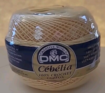 DMC Cebelia Mercerized Crochet Cotton Size 10 Color 745 Yellow 50 Gram ...