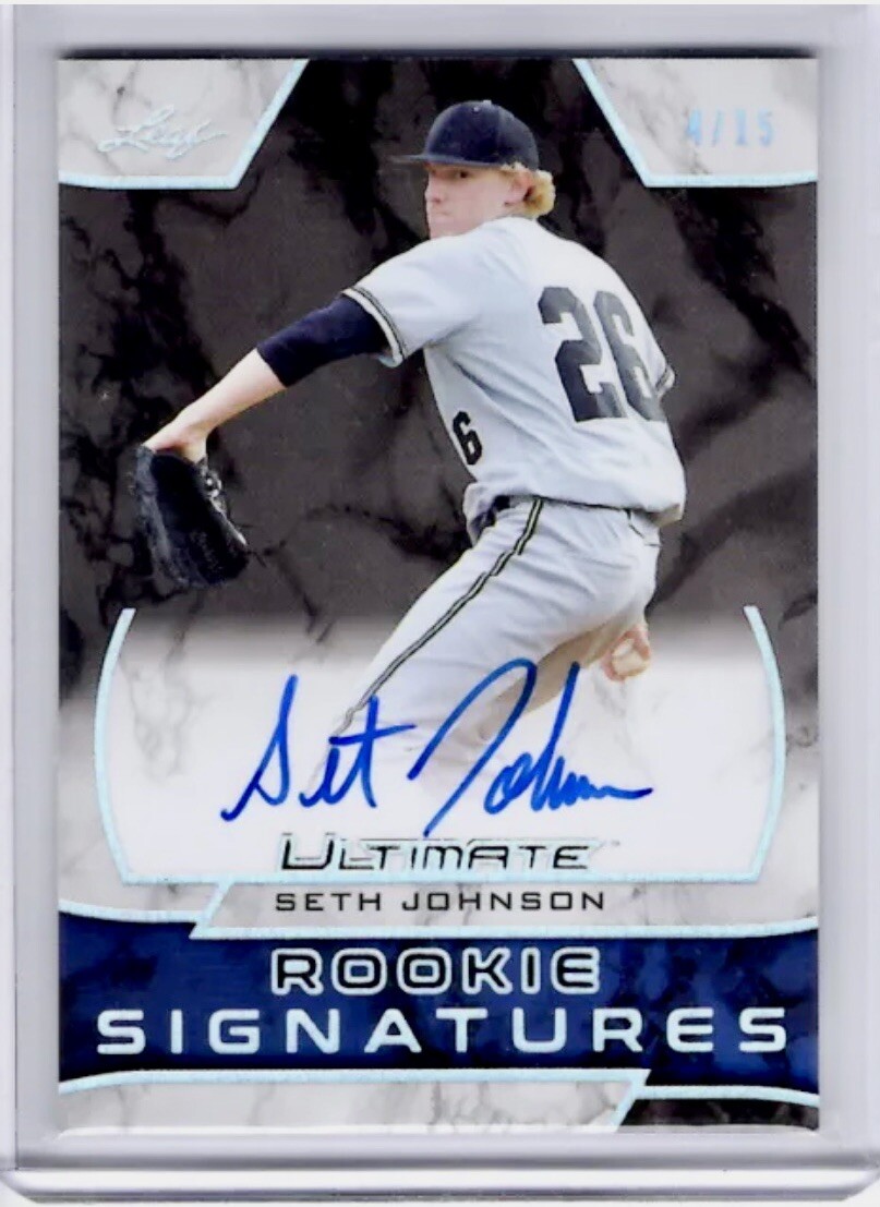 2019 LEAF ULTIMATE ROOKIE SIGNATURES SETH JOHNSON RC AUTO #4/15 | eBay