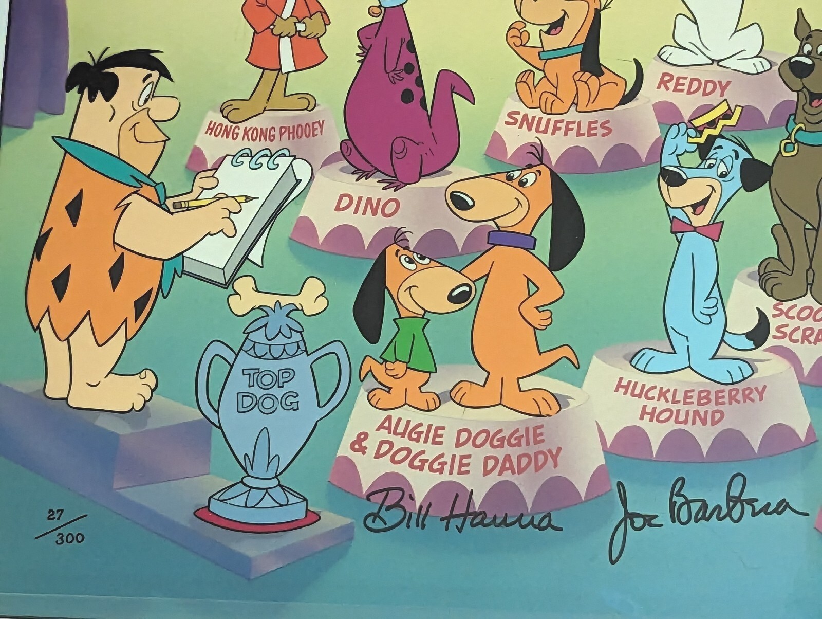 Hanna-Barbera Dogs "PAWS APPLAUSE" Limited Edition Cel (Signed Numbered ...