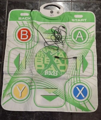 Xbox 360 MadCatz Beat Pad Mat Dance Cardio Workout Game in Original Box ...