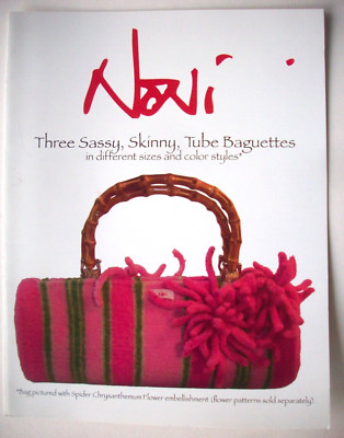 Three Sassy Skinny Tub Baguettes purses totes bags knitting pattern ...