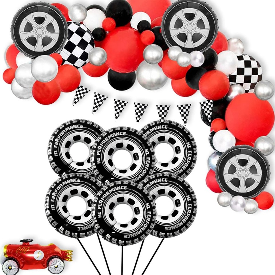 30 Inch Wheel Balloons, Race Car Tire Balloons, Racing Cars Wheels ...