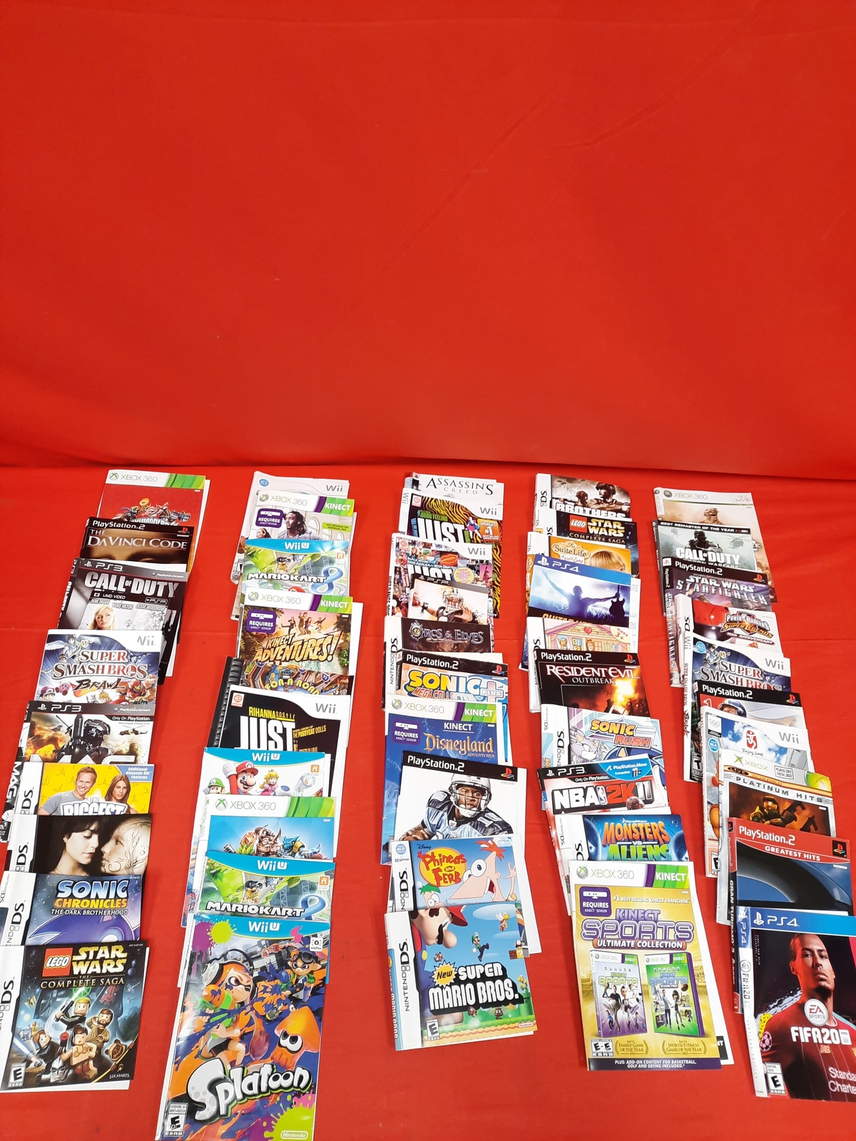Lot Of 50 Video Game Inserts Great For Art Projects PlayStation Xbox ...