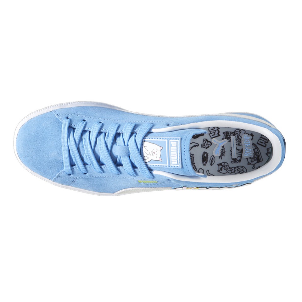 Puma Suede Blue Ripndip Lace Up Mens Blue Sneakers Casual Shoes ...