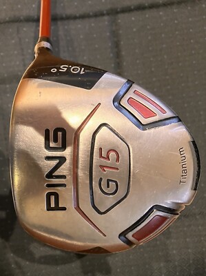Ping G15 10.5 degree loft, Stiff Flex 46” ACCRA shaft used by many pro ...