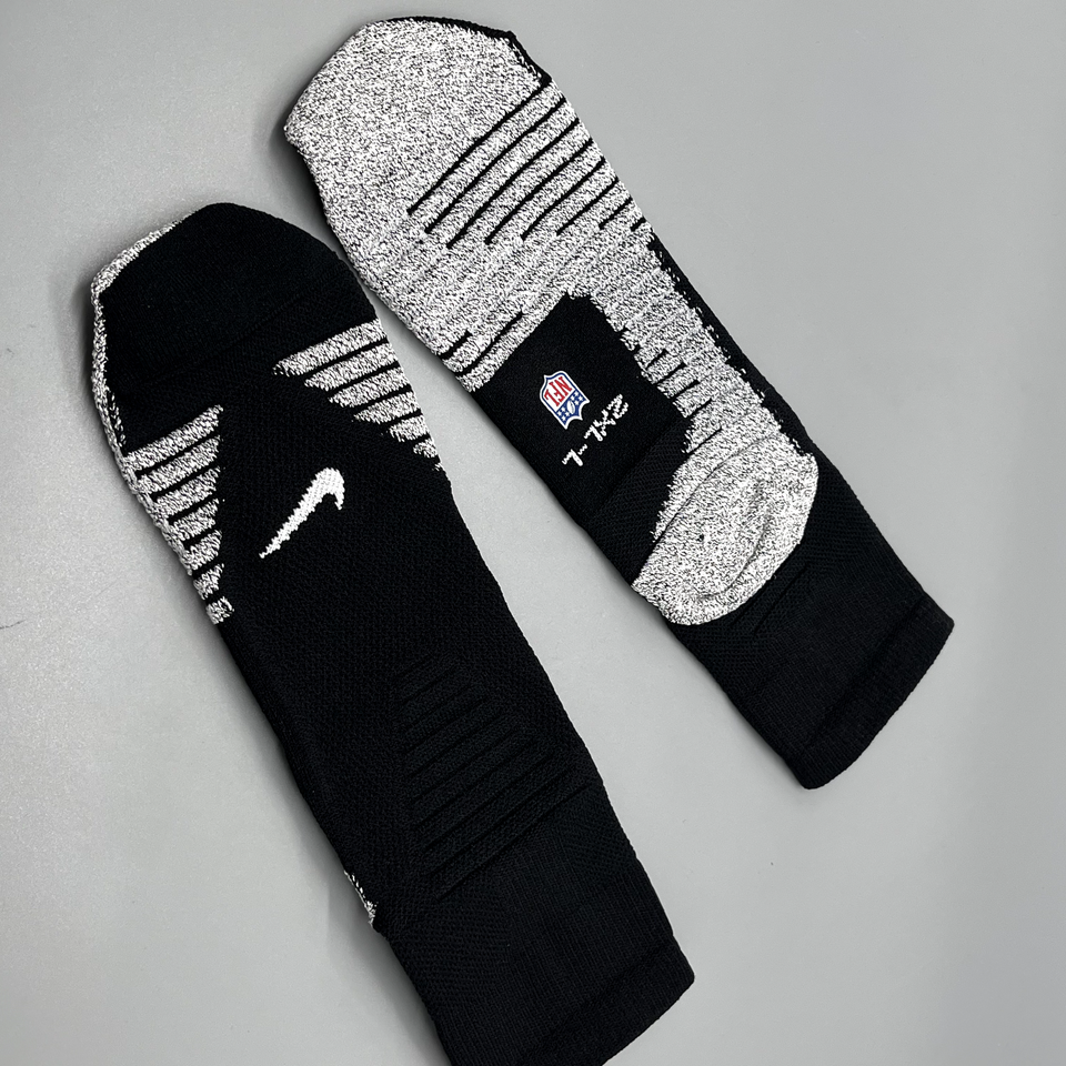 2XL - NIKE NFL Team Issued Black Compression Grip Ankle Socks Men 2XL ...