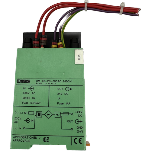 Alimentation 230VAC 24VDC PHOENIX CONTACT CM 62-PS-230AC/24DC/1 | eBay