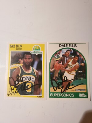 Dale Ellis Autographed Basketball Cards ( not graded ) | eBay