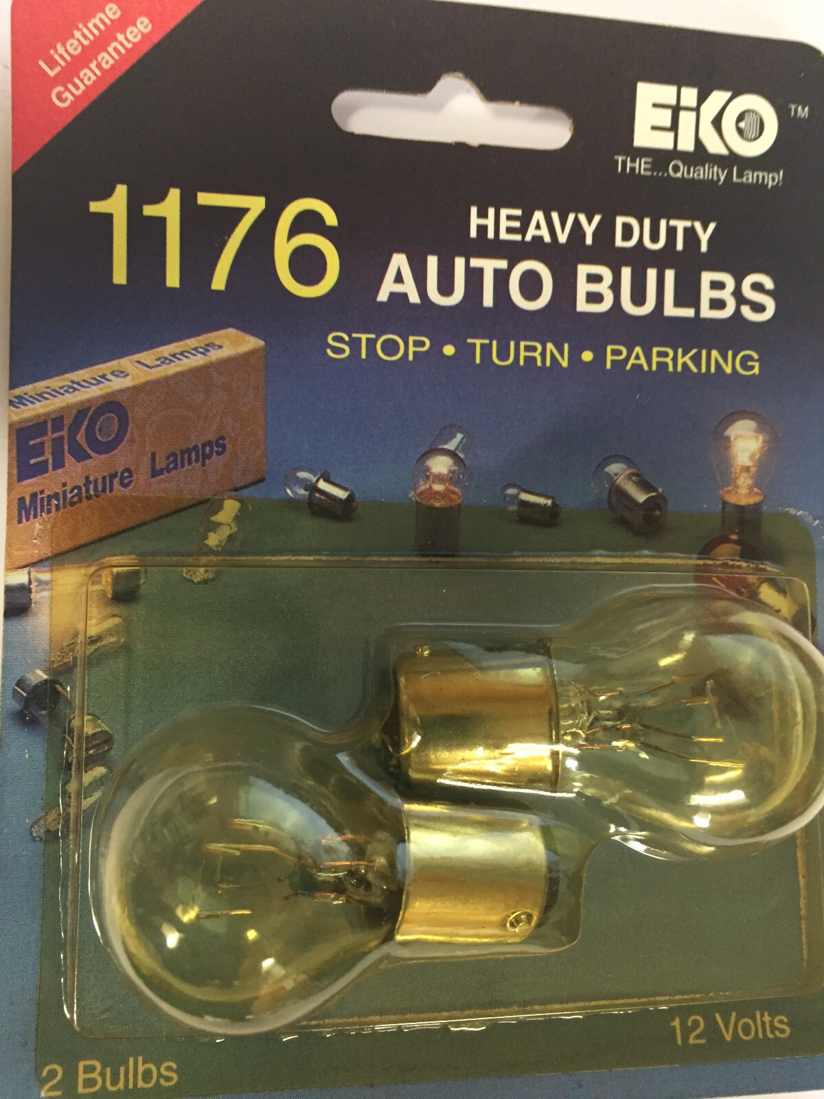 1176 EIKO AUTO BULBS 12V 2 PK NOS | eBay