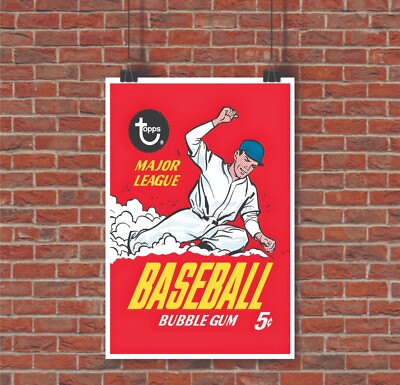 1967 Topps Baseball Wrapper Print/Poster | eBay