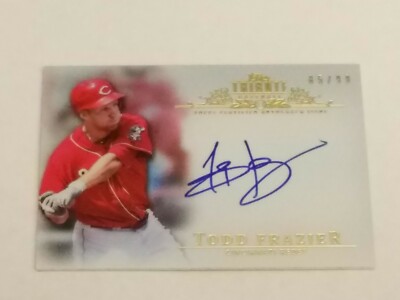 Todd Frazier 2013 Topps Tribute Autograph Auto SP Card 85/99 Cincinnati ...