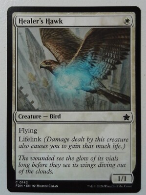 Healer's Hawk *PLAYSET* Magic MtG x4 Foundations | eBay