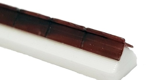 TD07 6 x round top ridge tiles 3d printed TT scale model railway ...