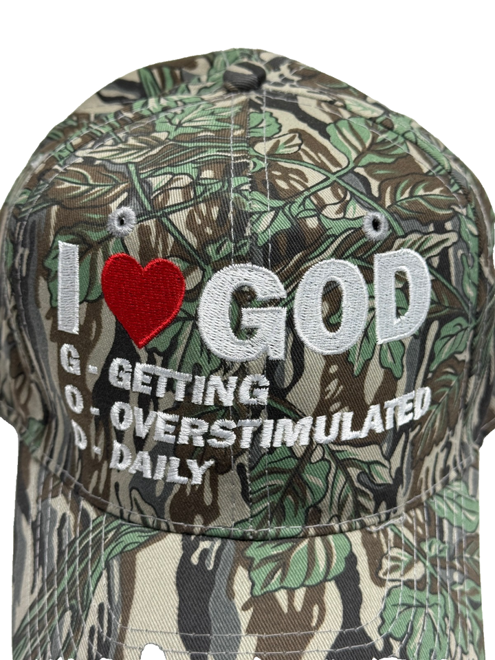I LOVE God Military Cap USA Streetwear Punk Rock Metal Vintage Rare ...