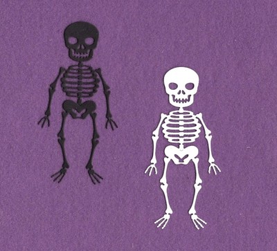 SKELETON # 2 Halloween die cuts scrapbook cards | eBay
