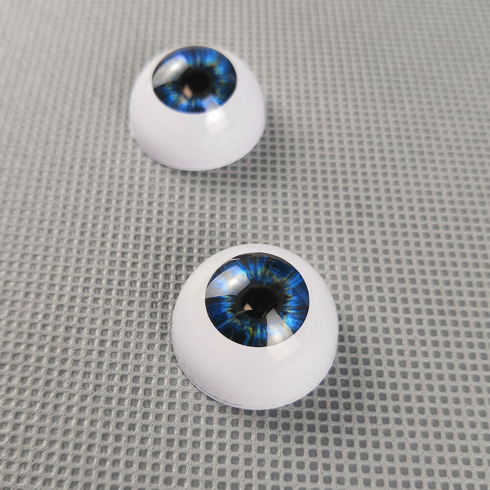 Acrylic Life Like Doll Eyes 20mm Half Round DIY Reborn Baby Doll Kits ...