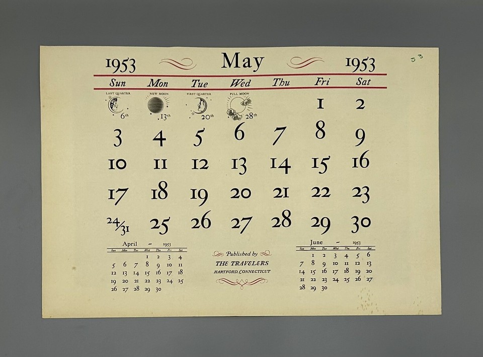 Currier And Ives Travelers 1953 Calendar Page The Farmers Home Summer ...