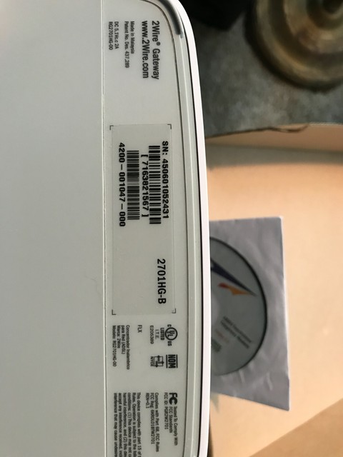 ARRIS Modem Tm502g With Battery & AC Power Cable Wrt54g2v1 Wireless G ...