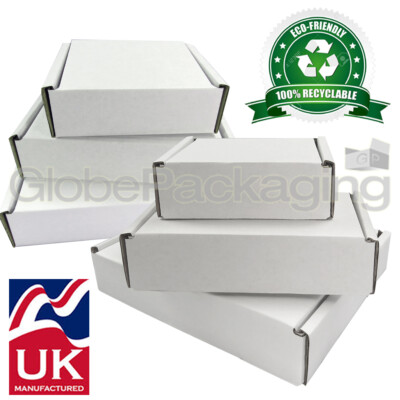 ECO-FRIENDLY WHITE POSTAL BOXES - ROYAL MAIL SMALL PARCEL PACKET ...