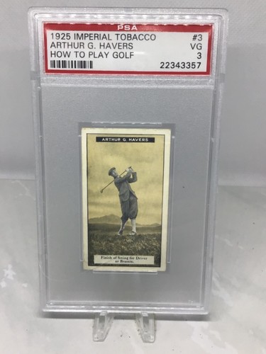 1925 Imperial How To Play Golf #3 Arthur Havers PSA 3 | eBay