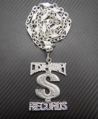 New Cash Money Record Pendant 6mm/30" Link Chain Hip Hop Necklace ...