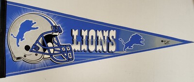 NFL Detroit Lions 12" x 30" Pennant, NEW (Throwback) | eBay