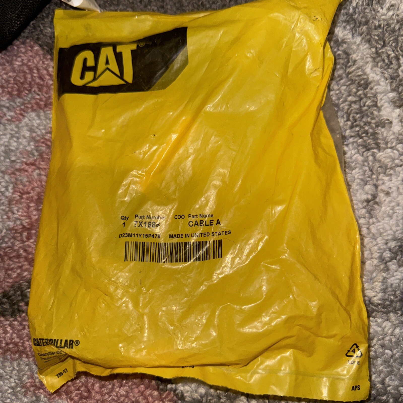 Genuine OEM CAT Caterpillar 6 Pin Cable Adapter Truck Engine 7X1686 7x ...