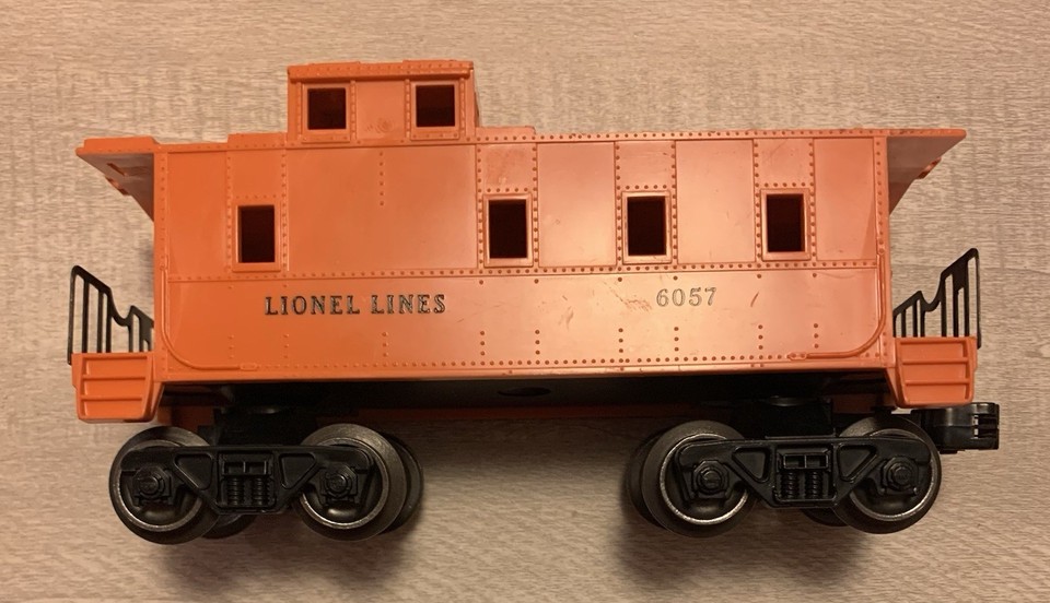LIONEL Postwar - 6057 Caboose - O Gauge - Orange - nice | eBay