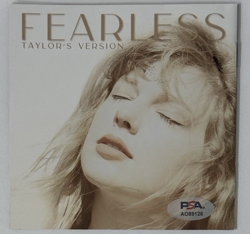 SIGNED TAYLOR SWIFT Fearless TV CD Framed Autographed Book Booklet PSA ...