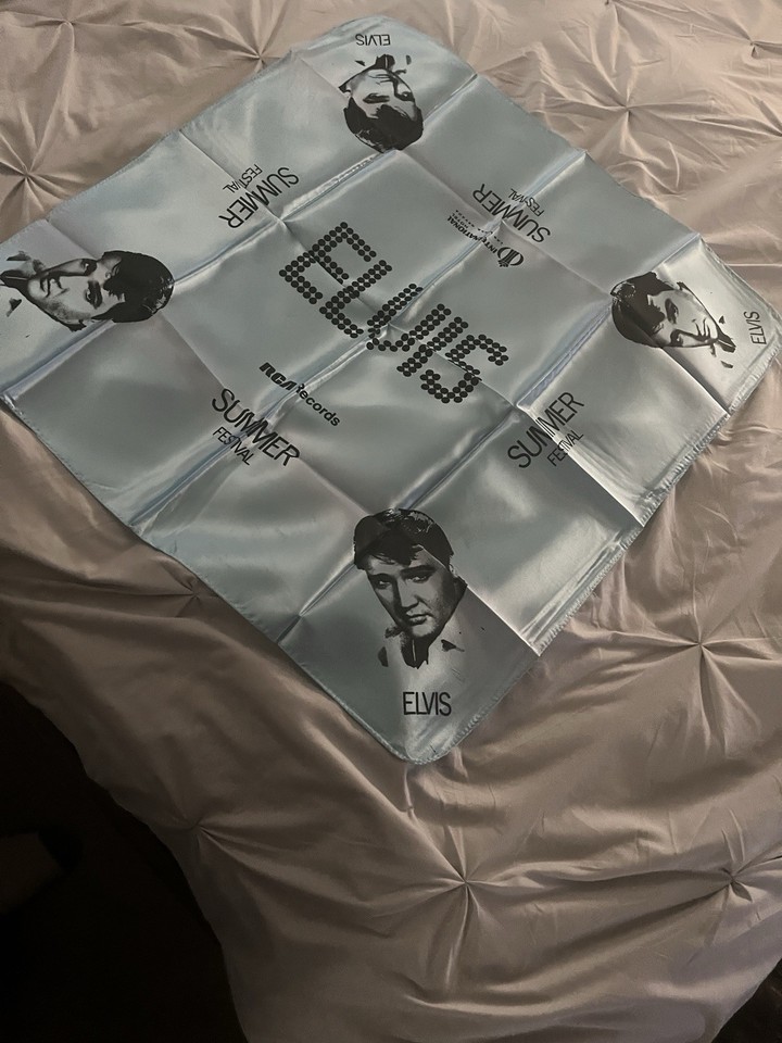 Original ELVIS PRESLEY SCARF International Hotel Las Vegas SUMMER ...