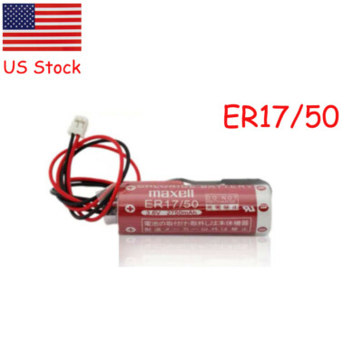 1x Maxell ER17/50 17/50 3.6V 2750mAh Battery Li-ion Batteries with Plug ...