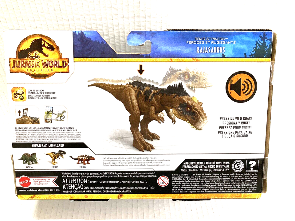 JURASSIC WORLD-DOMINION- " RAJASAURUS "-NEW IN PACKAGE | eBay