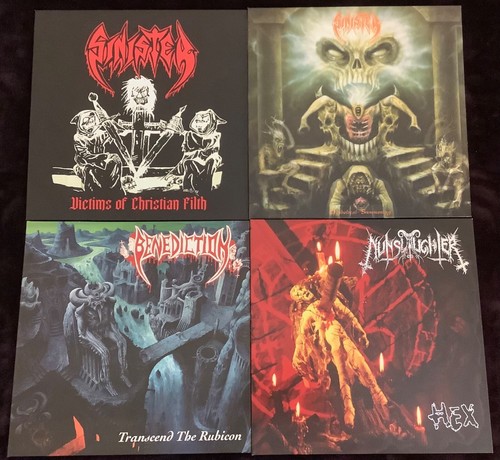 SINISTER BENEDICTION NUNSLAUGHTER 4LP SLEEVES ONLY DEATH METAL NO ...