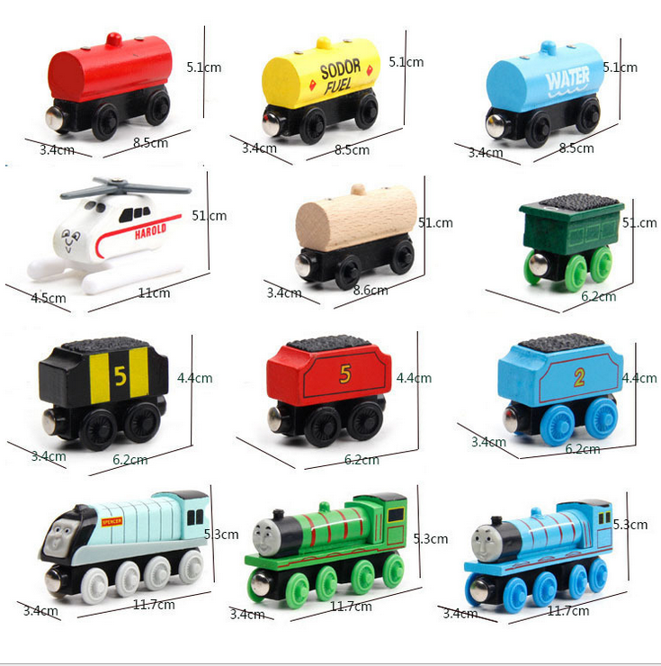 Wooden Magnetic Railway Train The Tank Engine Tender Toys Christmas ...