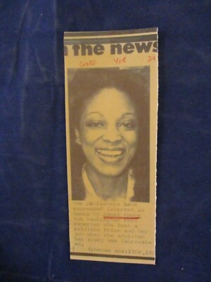 Vintage Janet Cooke Pulitzer Prize author Washington Post Wire Press ...