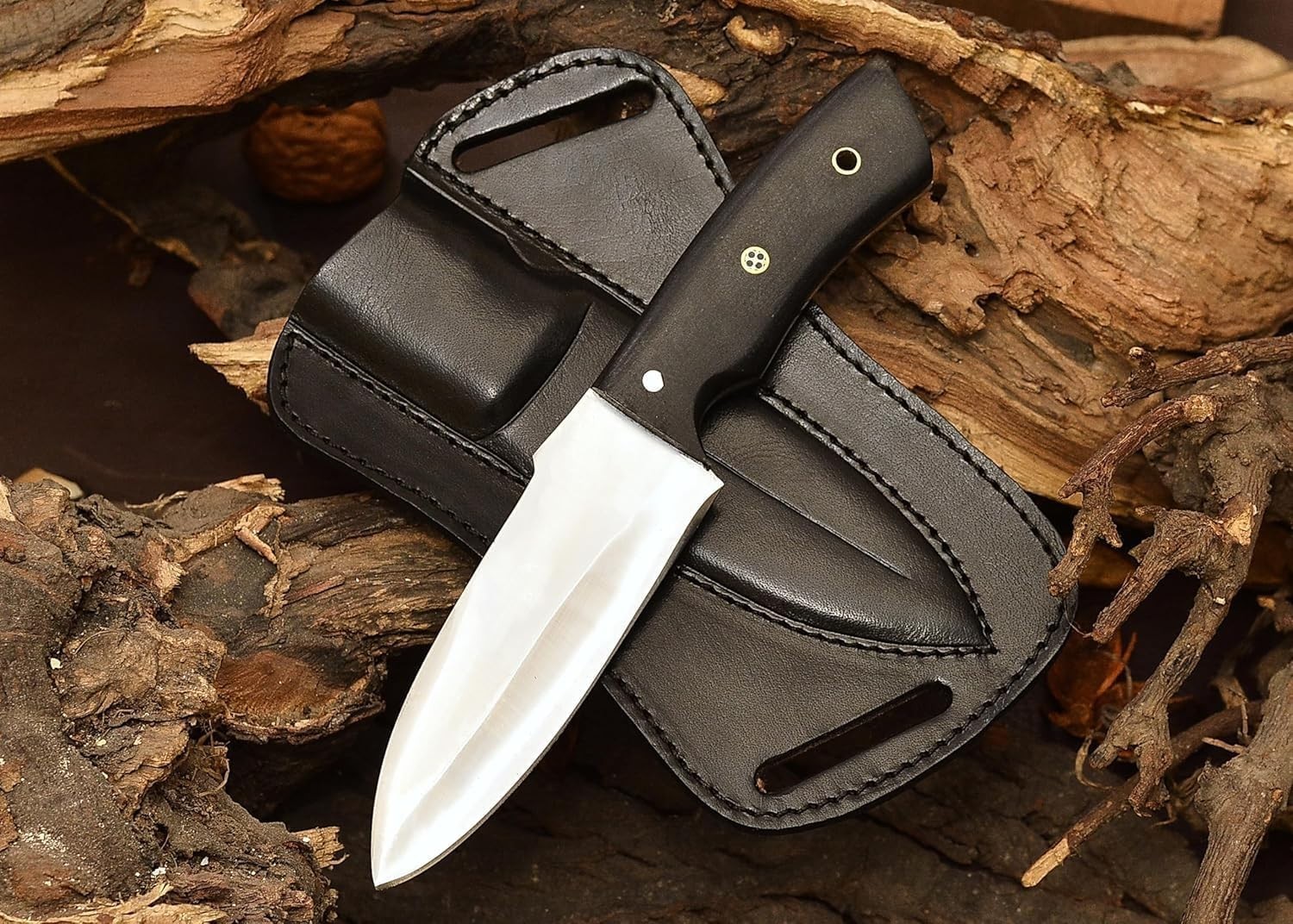 Fixed Blade Hunting Knife Scout Carry Tracker Knives Fivtan Horizontal ...