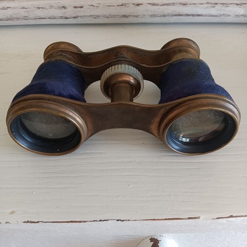 Vintage Chevalier France Opera Glasses Binoculars Blue No Case | eBay