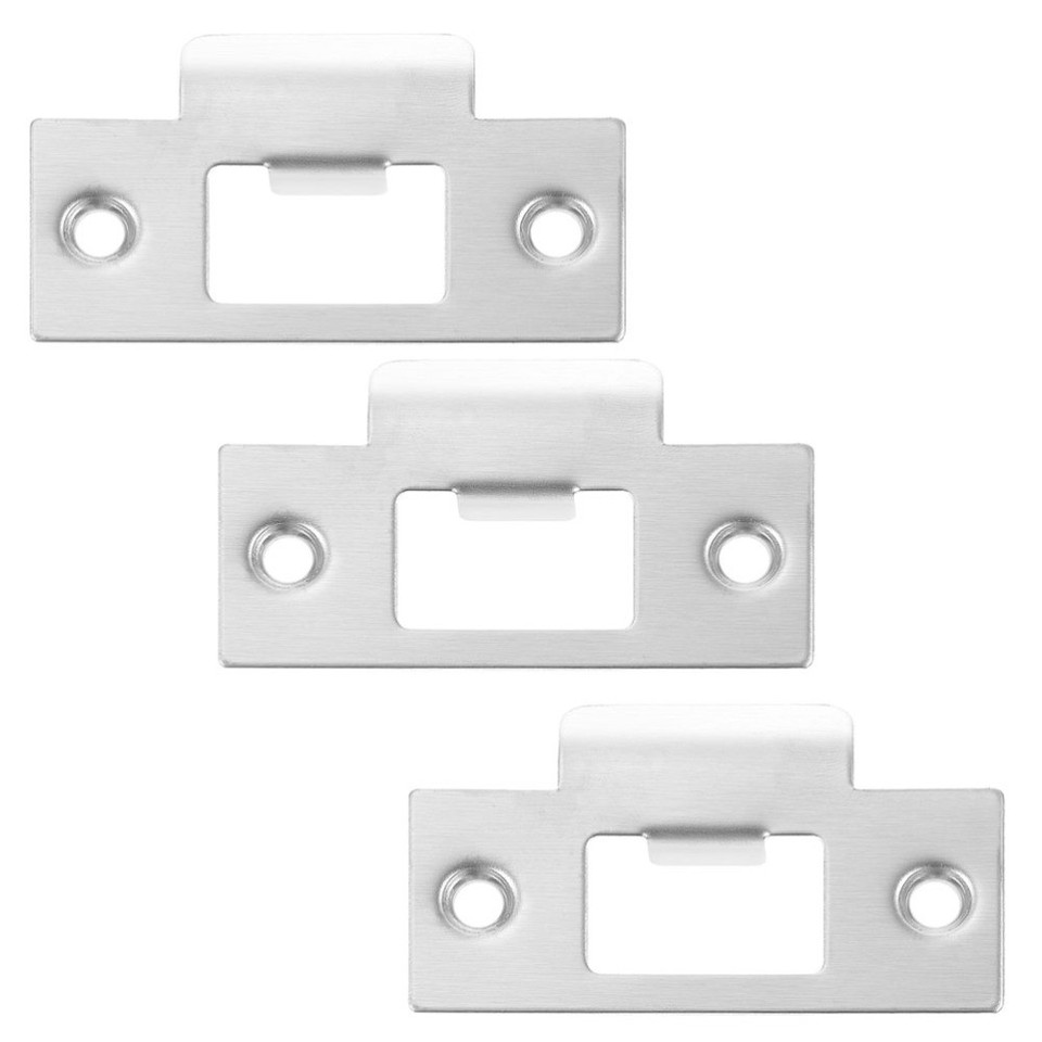 3 Pcs Cam Block Deadbolt Strike Plate Door Reinforced Catch ...