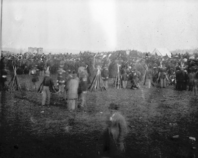 New 8x10 Civil War Photo: Stacked Arms and Soldiers at Gettysburg ...