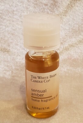 THE WHITE BARN Candle Co. SENSUAL AMBER Home Fragrance Oil .33 fl oz 9. ...