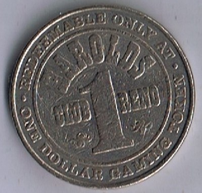 Harolds Club $1.00 Covered Wagon Gaming Token Reno Nevada | eBay