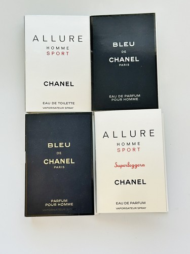 Chanel Bleu EDP, Bleu Parfum, Allure Homme Sport & Superleggera Samples ...