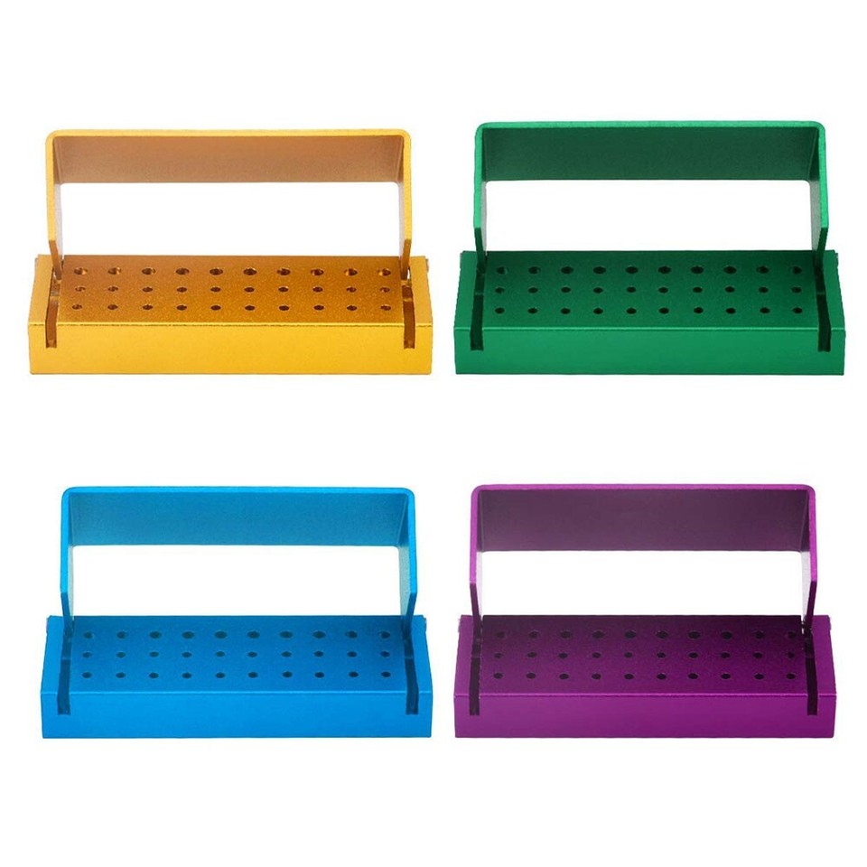 Dental Bur Holder 30 Holes Block Box for High Speed Equipment ...