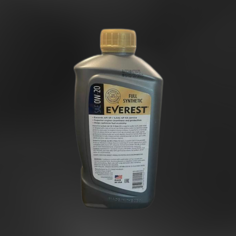HIGH PERFORMANCE 0W-20 Full Synthetic Motor Oil | OW-20 SP GF-6A | 1qt ...