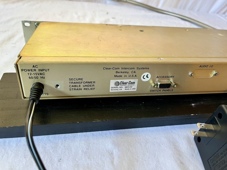 Clear-Com ICS-102 Intercom Matrix Plus II Master Station Clearcom ICS ...