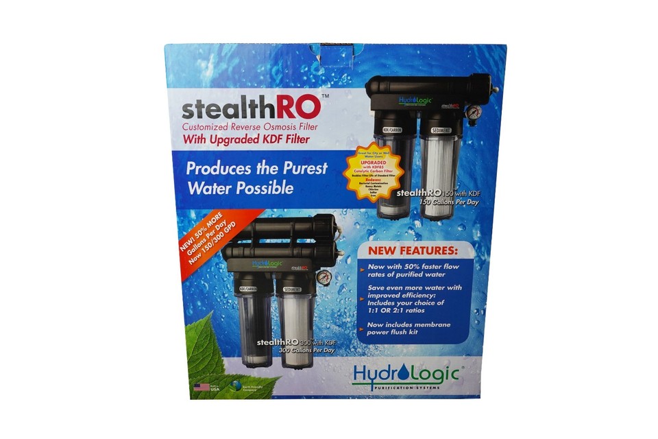 New HydroLogic Stealth RO150 System Upgraded KDF85 Carbon Filter ...