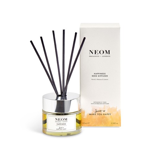 NEOM Happiness Reed Diffuser, 3.38fl oz | Uplifting Scent | Neroli ...