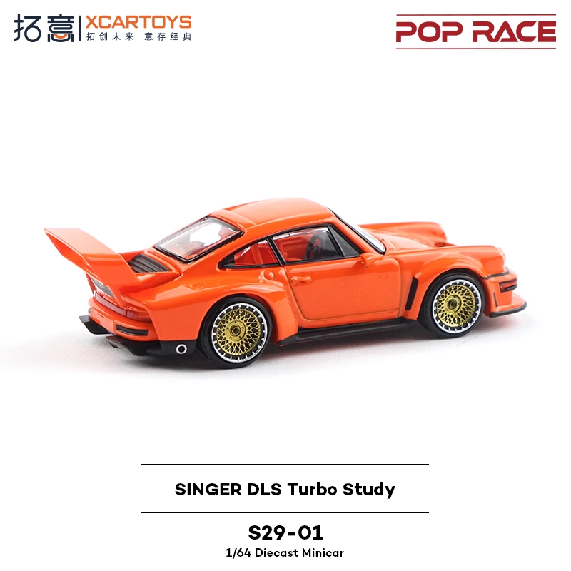 Xcartoys x POP RACE 1:64 SINGER DLS Orange Diecast Model Car | eBay